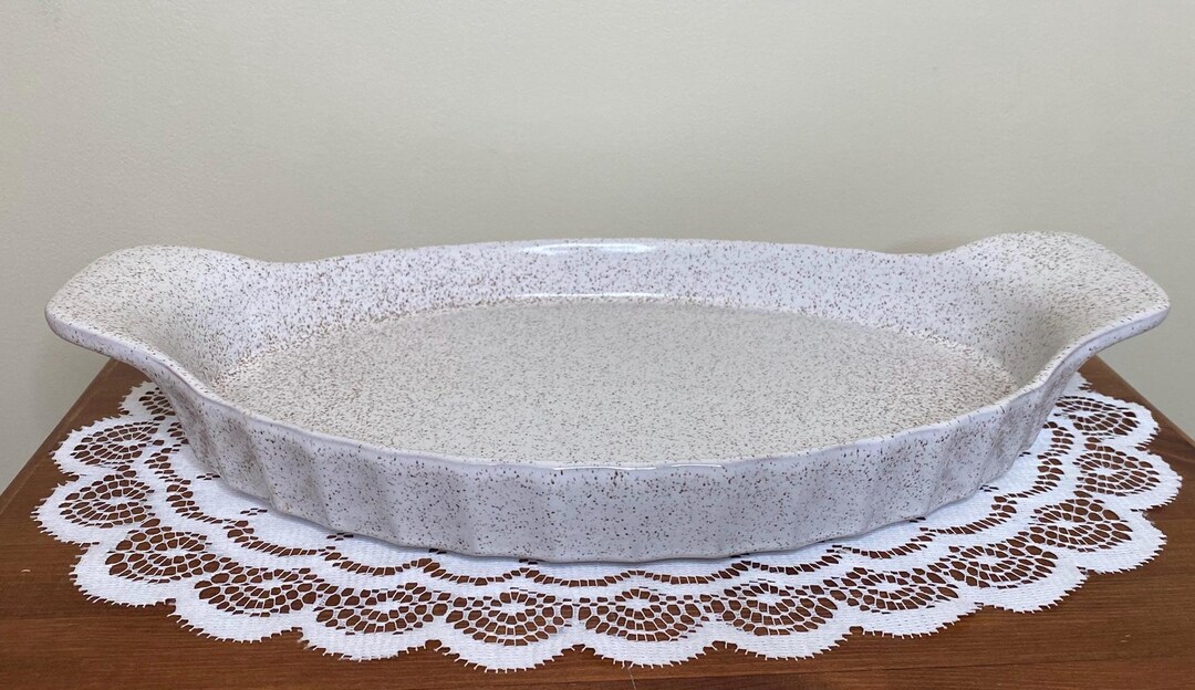 Vintage Blue Mountain Pottery Spatterware Tart Pie Pan – Scalloped ...