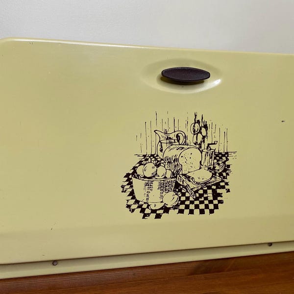 Yellow Bread Box - Etsy