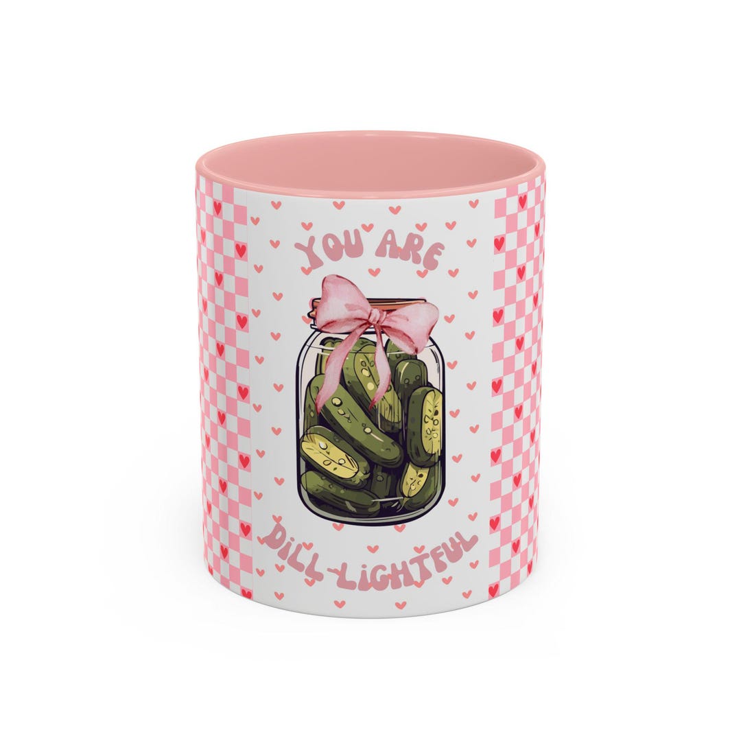 Funny Dill-lightful Pickle Lover's Coffee Mug, Valentine's Gift for ...
