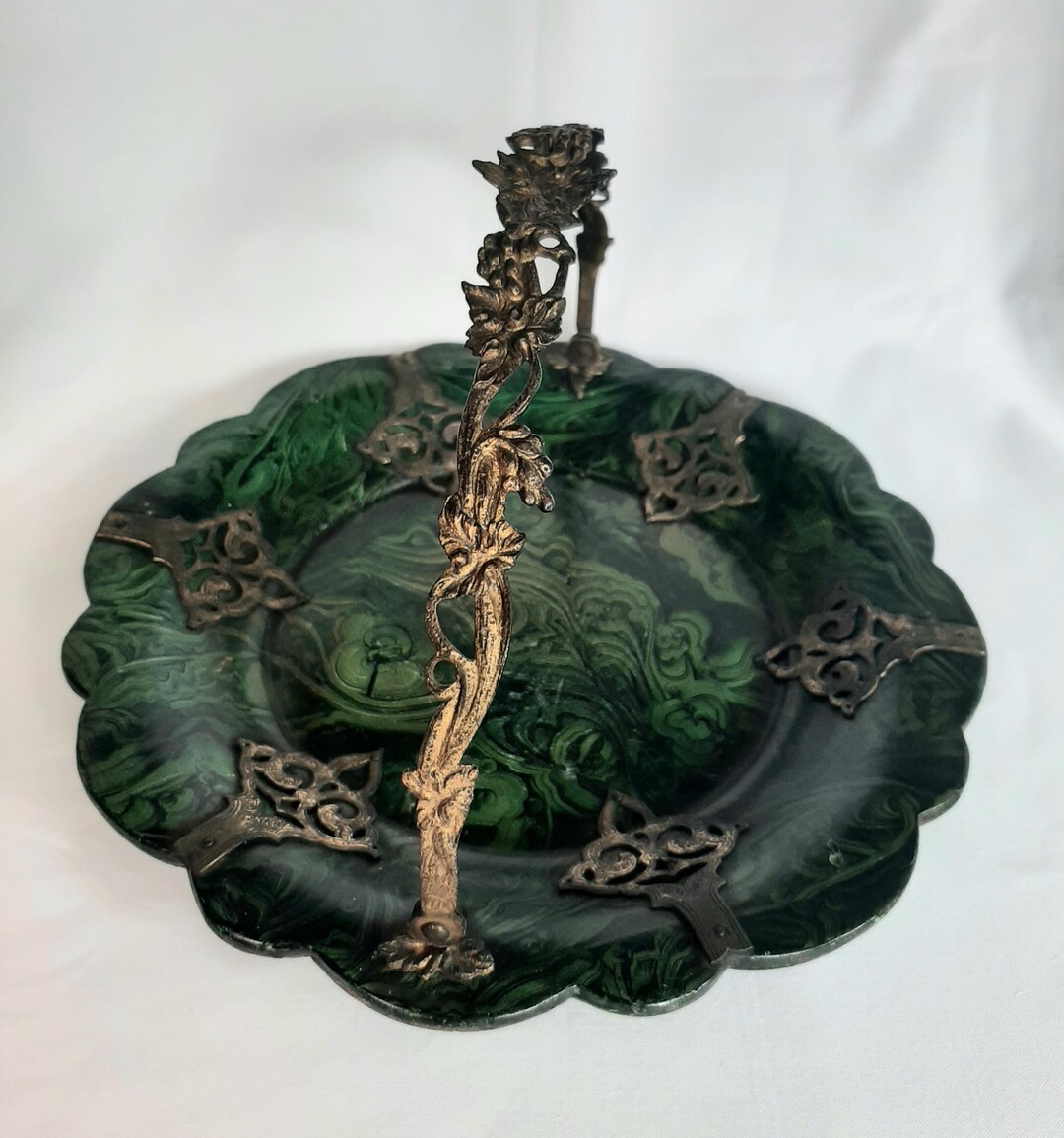 Victorian Malachite Calling Card Tray / Basket C1860 - Etsy