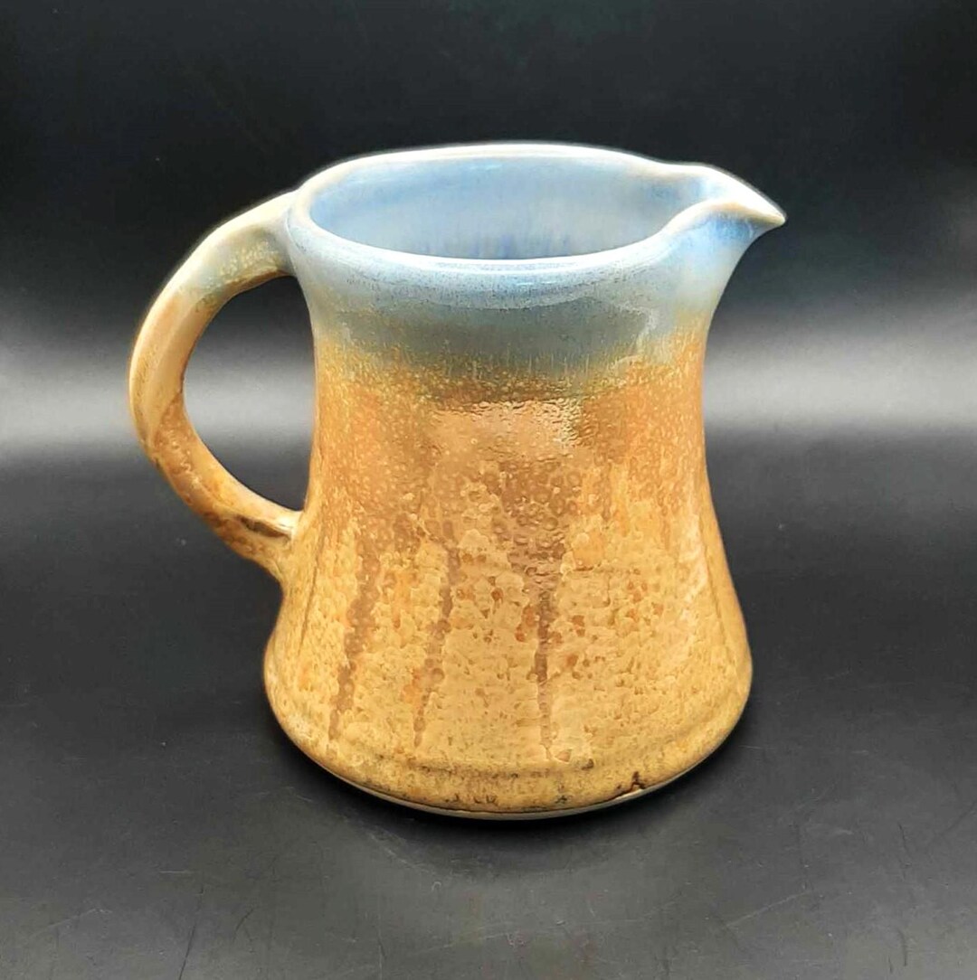 Irish Hand Made Milk Jug by Oak Leaf Pottery – Blue and Brown. - Etsy