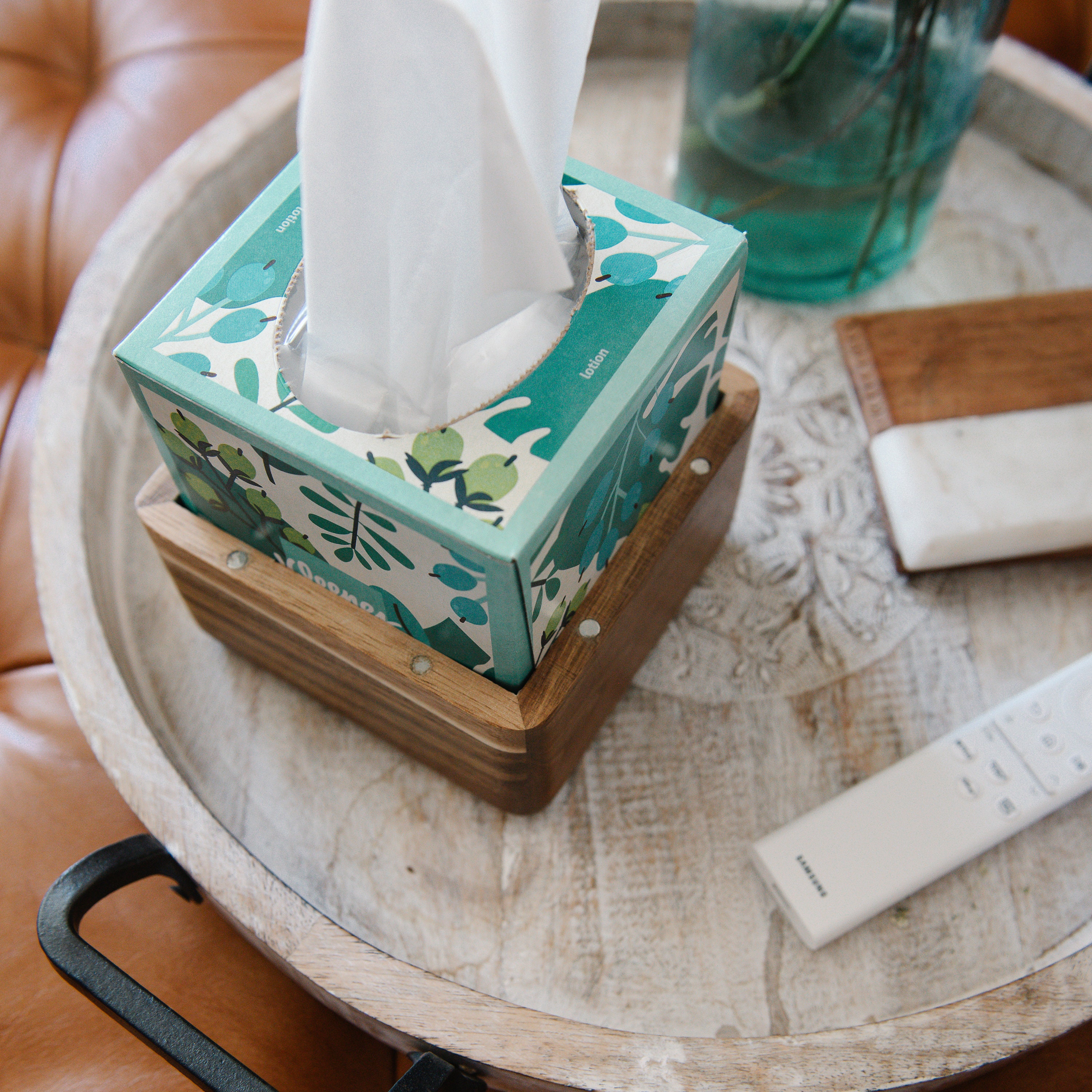 Acacia Wood Tissue Box Cover - Etsy