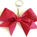 Glimmer Glitter Cheer Bow Key Chain - Etsy
