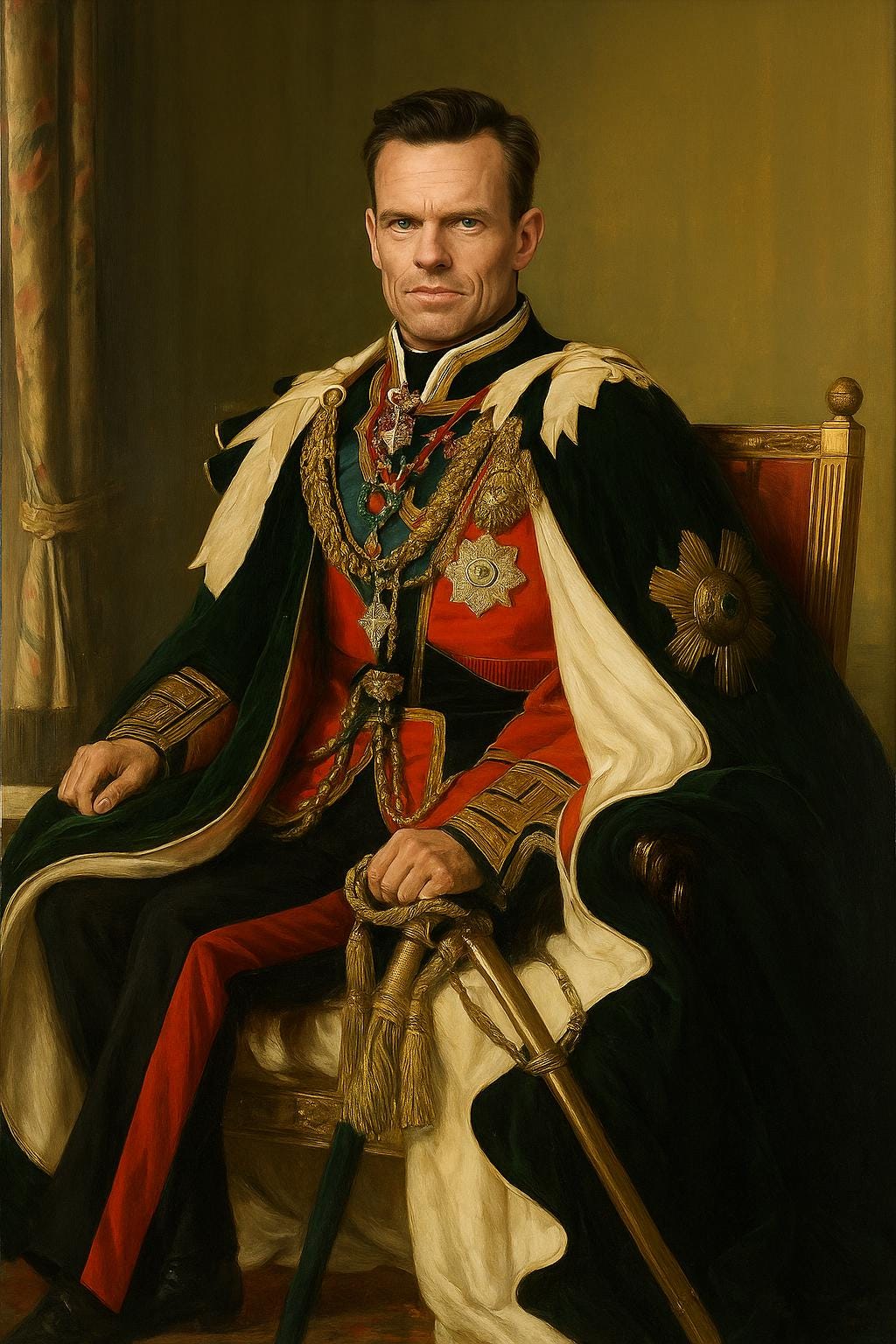 Custom Royal Commander Portrait – Classic Aristocratic Style | Digital ...