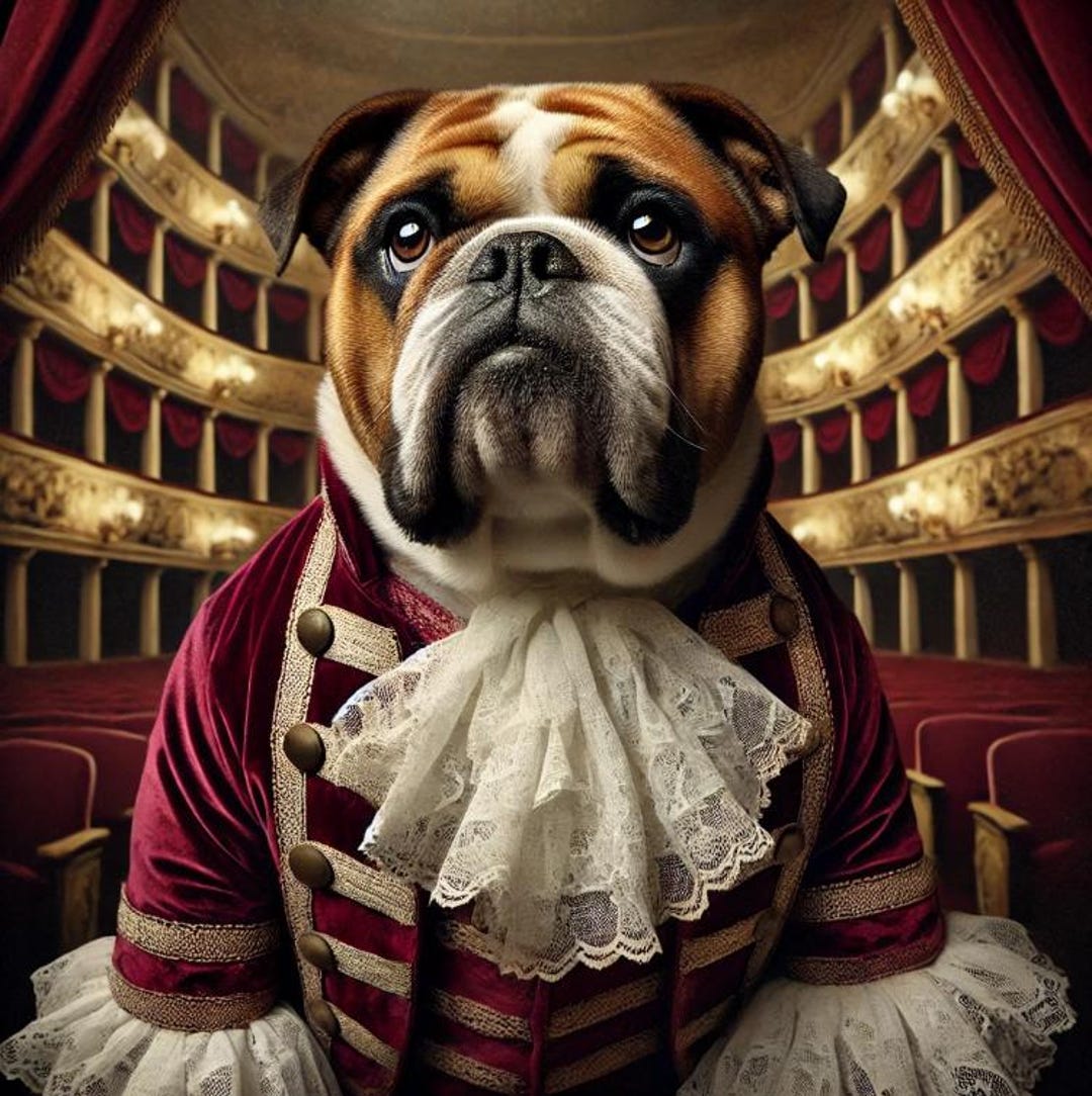 Regal Masquerade Cat&dog Portrait – Baroque Costume Pet Art, Blue-eyed ...
