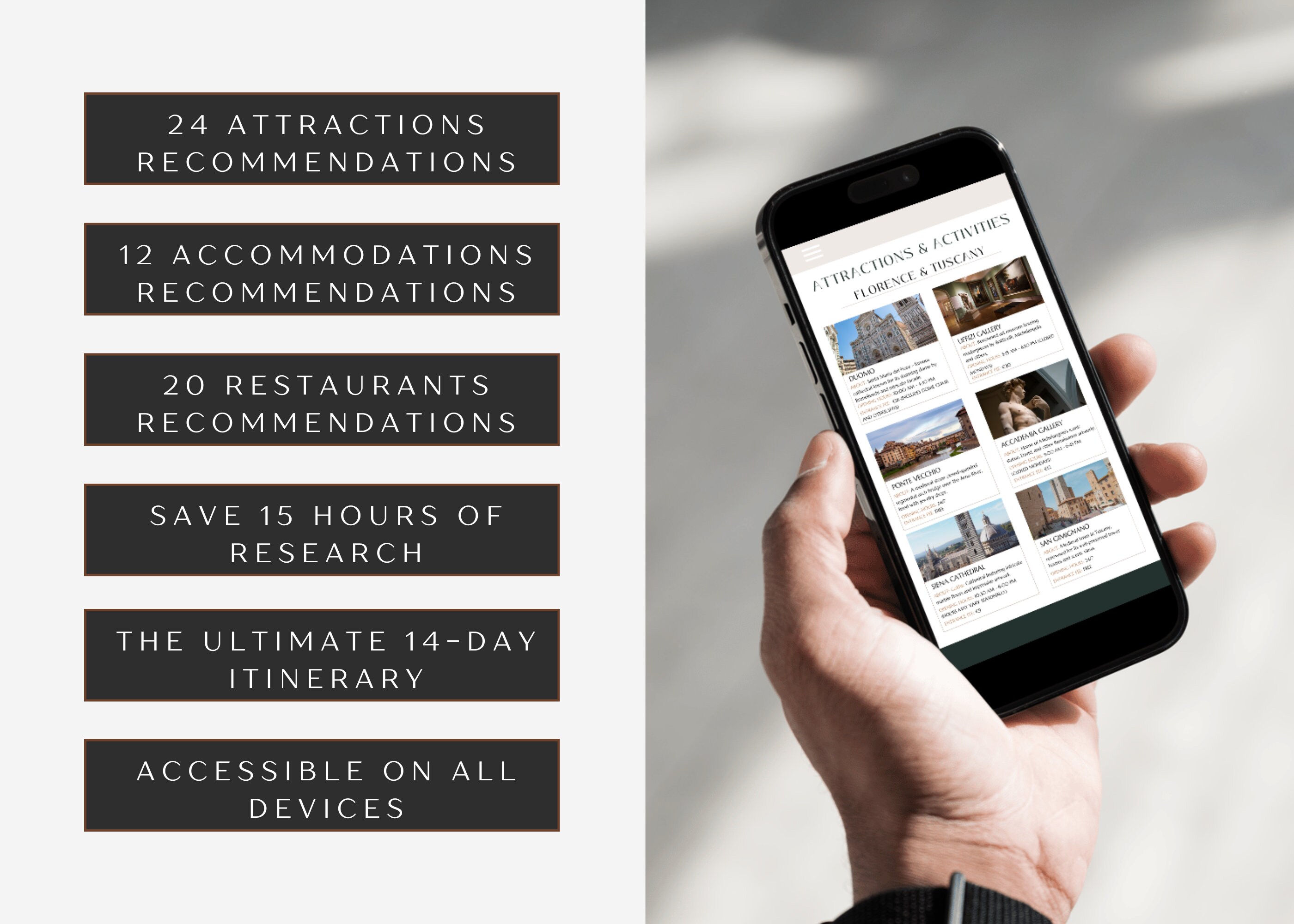 Italy Travel Itinerary: 2-week Trip Planner, Canva Template (digital ...