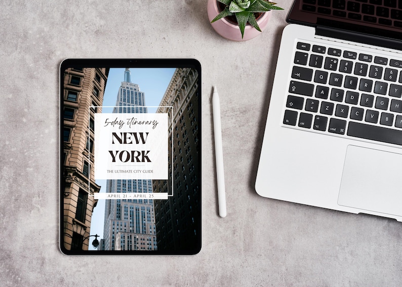 NYC: Travel Itinerary New York Travel Guide Editable Travel Template ...
