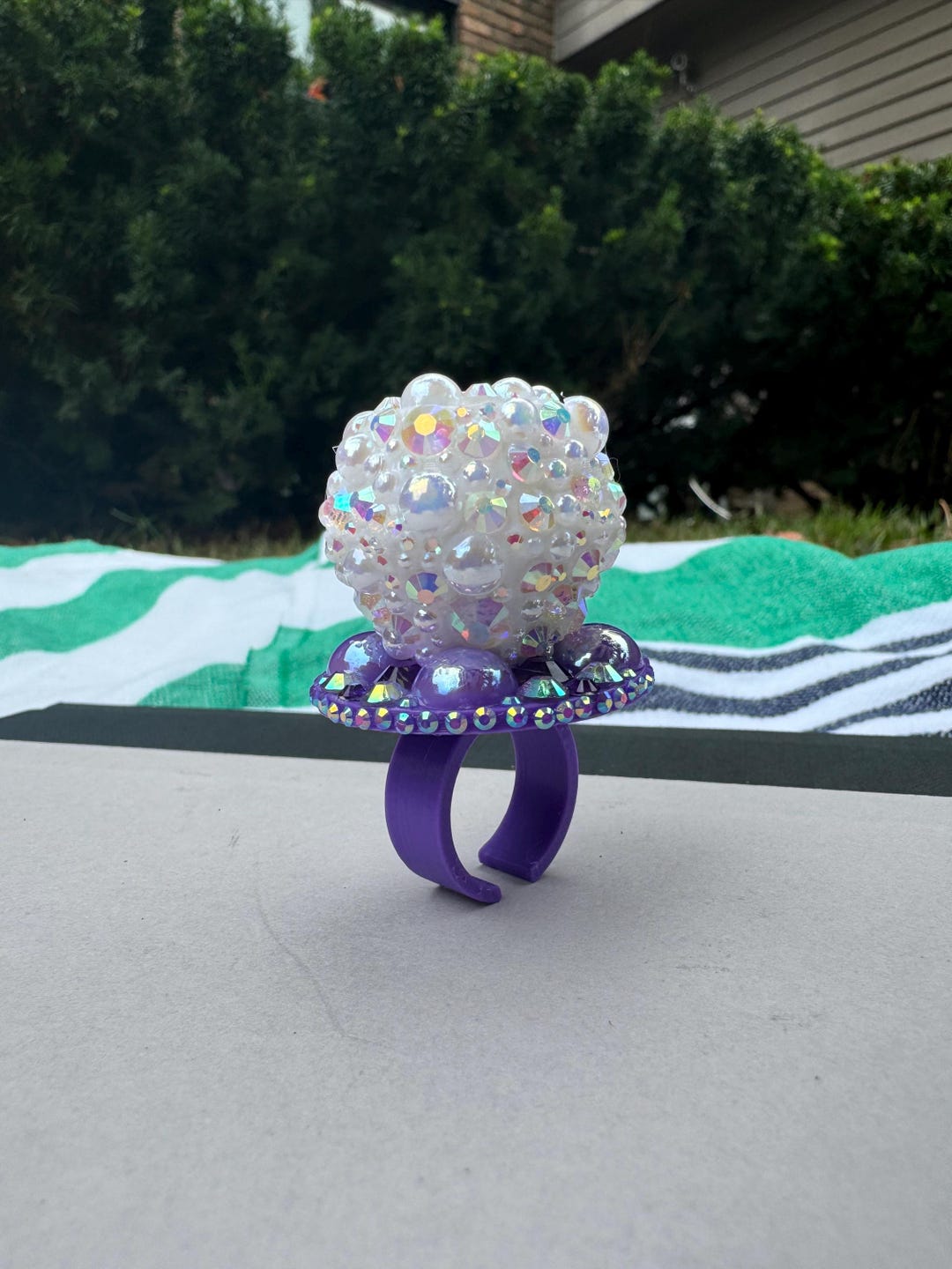 Purple Bachelorette Party Bride Ring Pop, Bride Party Outfit Gift ...