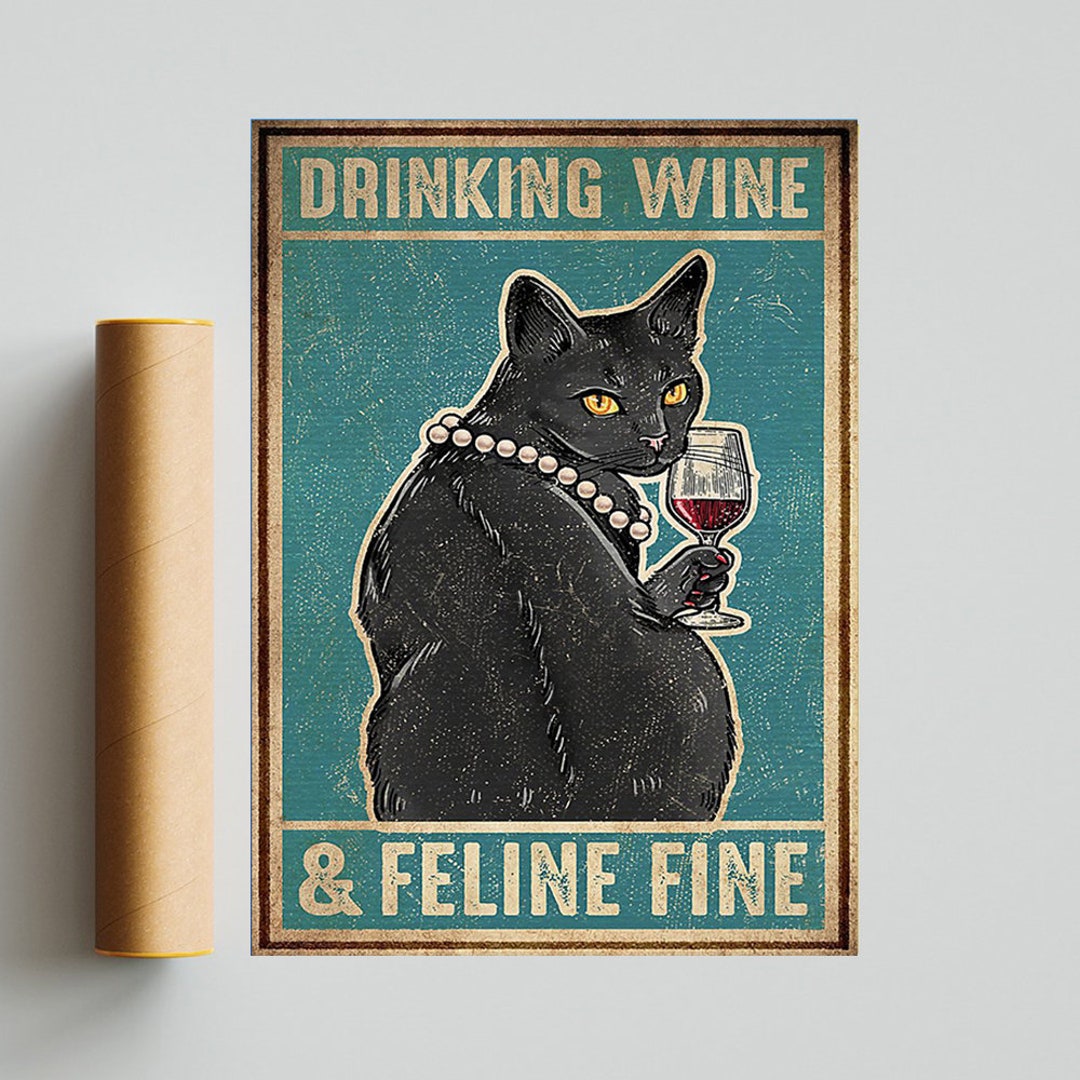 Animal Posters, Vintage Animals, Wall Posters, Vintage Cat Posters - Etsy