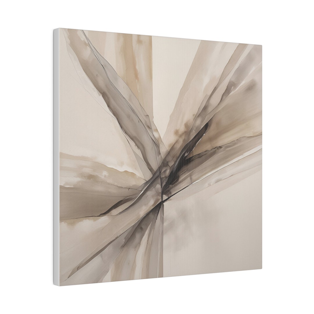 Neutral Abstract Canvas Wall Art, Minimalist Art, Home Decor, Modern ...