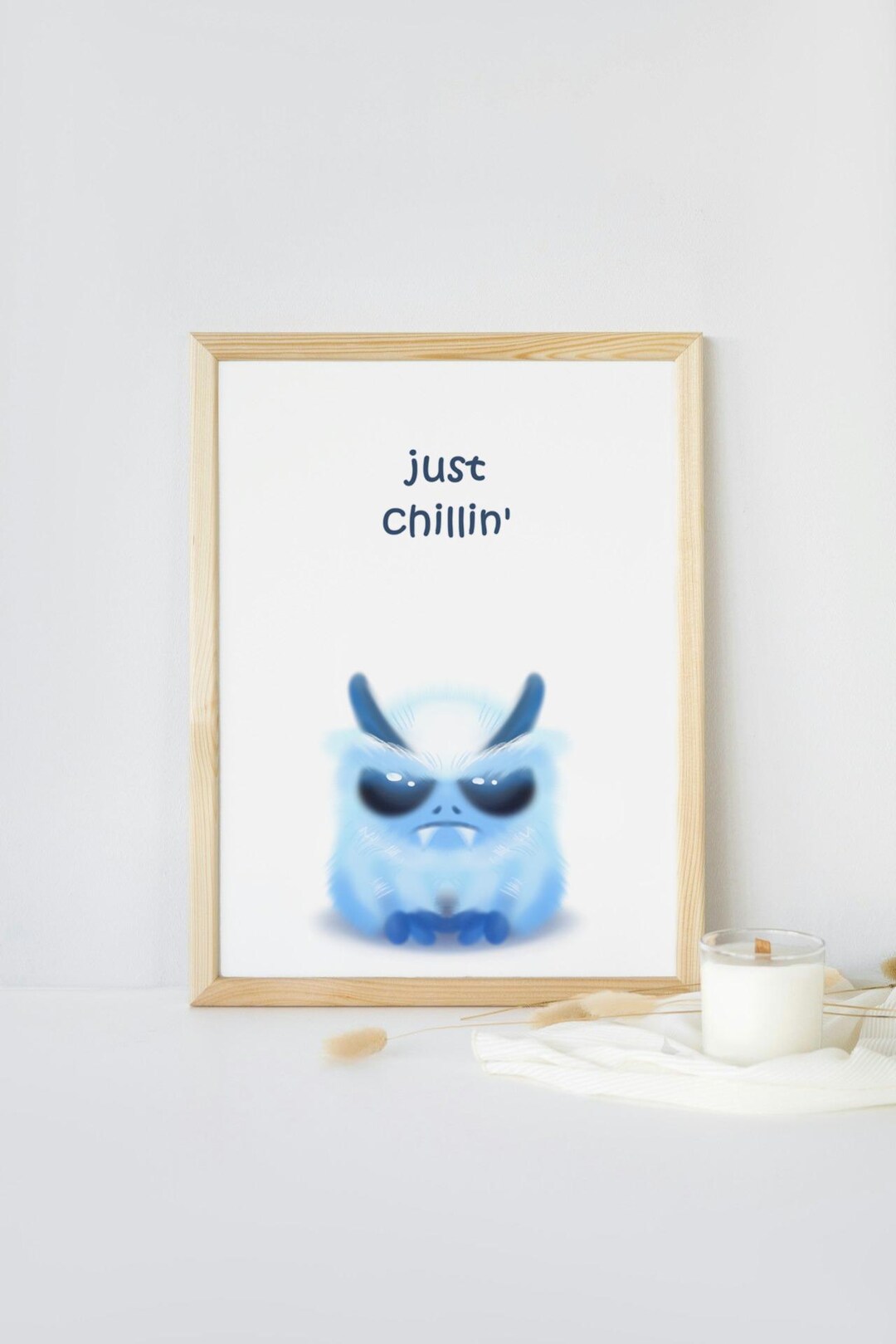 Cryptid Cute Printable Poster Bundle – Mothman, Yeti, Alien Nursery ...