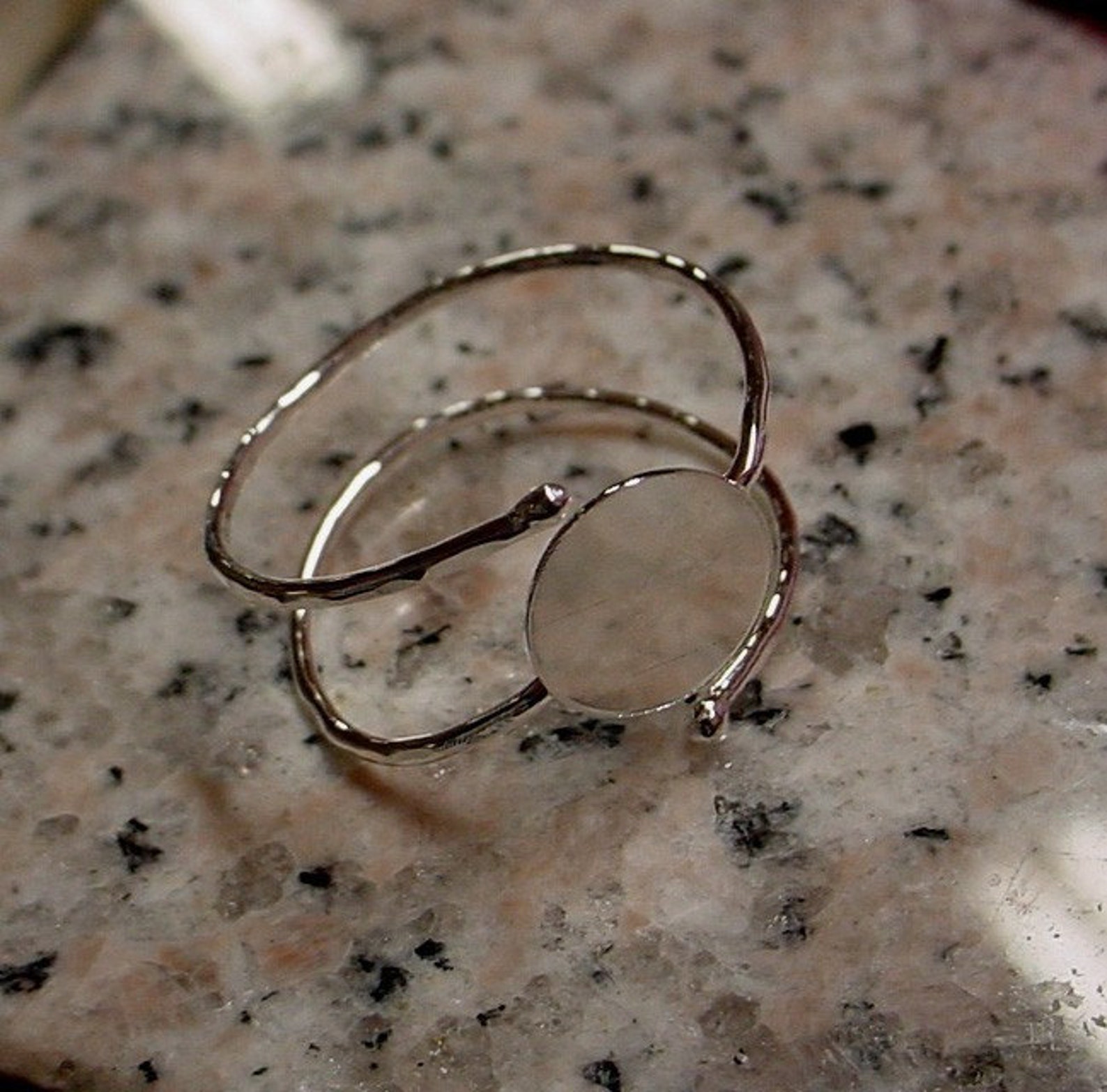 5 Heavier Springy Adjustable Ring Blank in Sterling Silver - Etsy