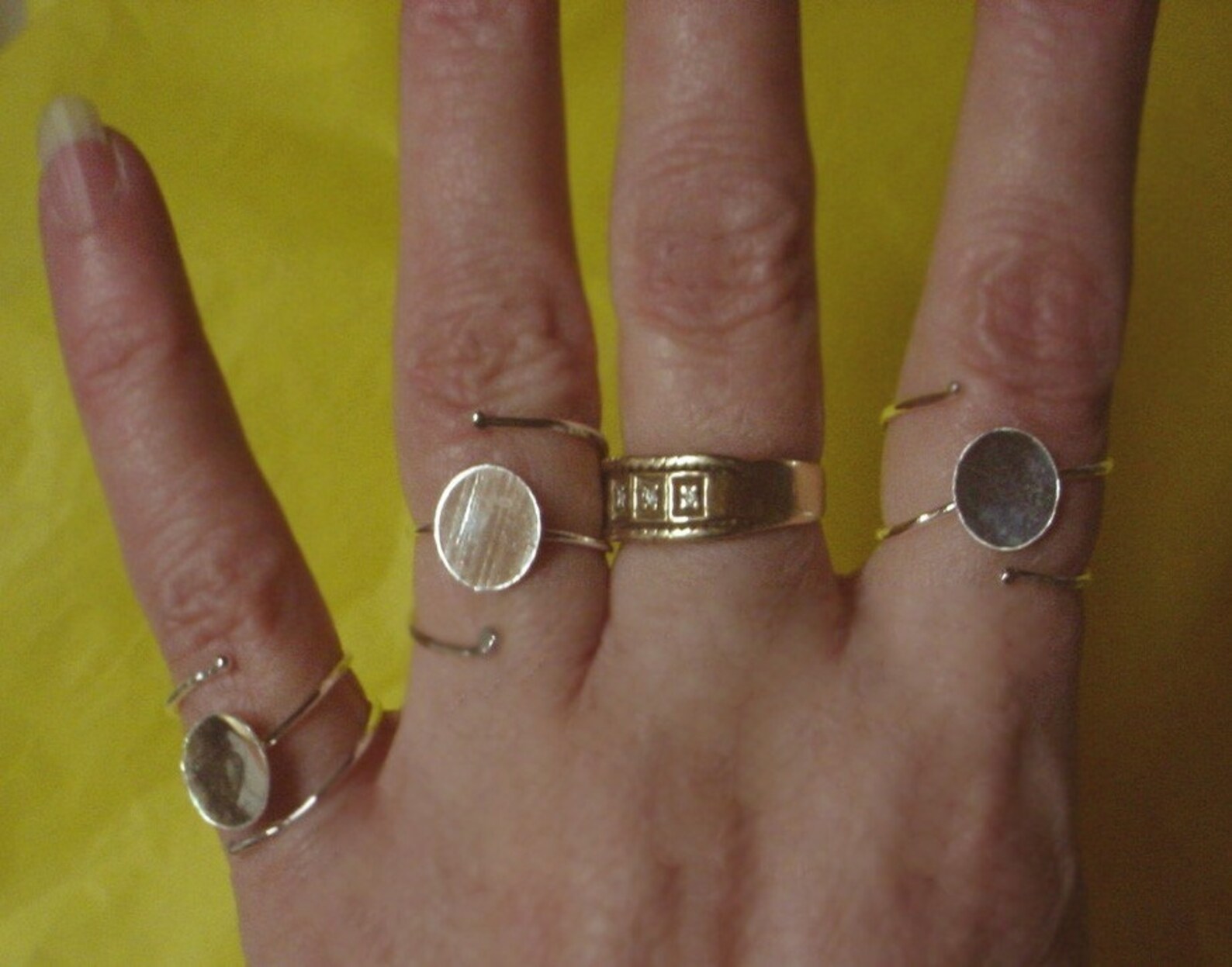 5 Heavier Springy Adjustable Ring Blank in Sterling Silver - Etsy