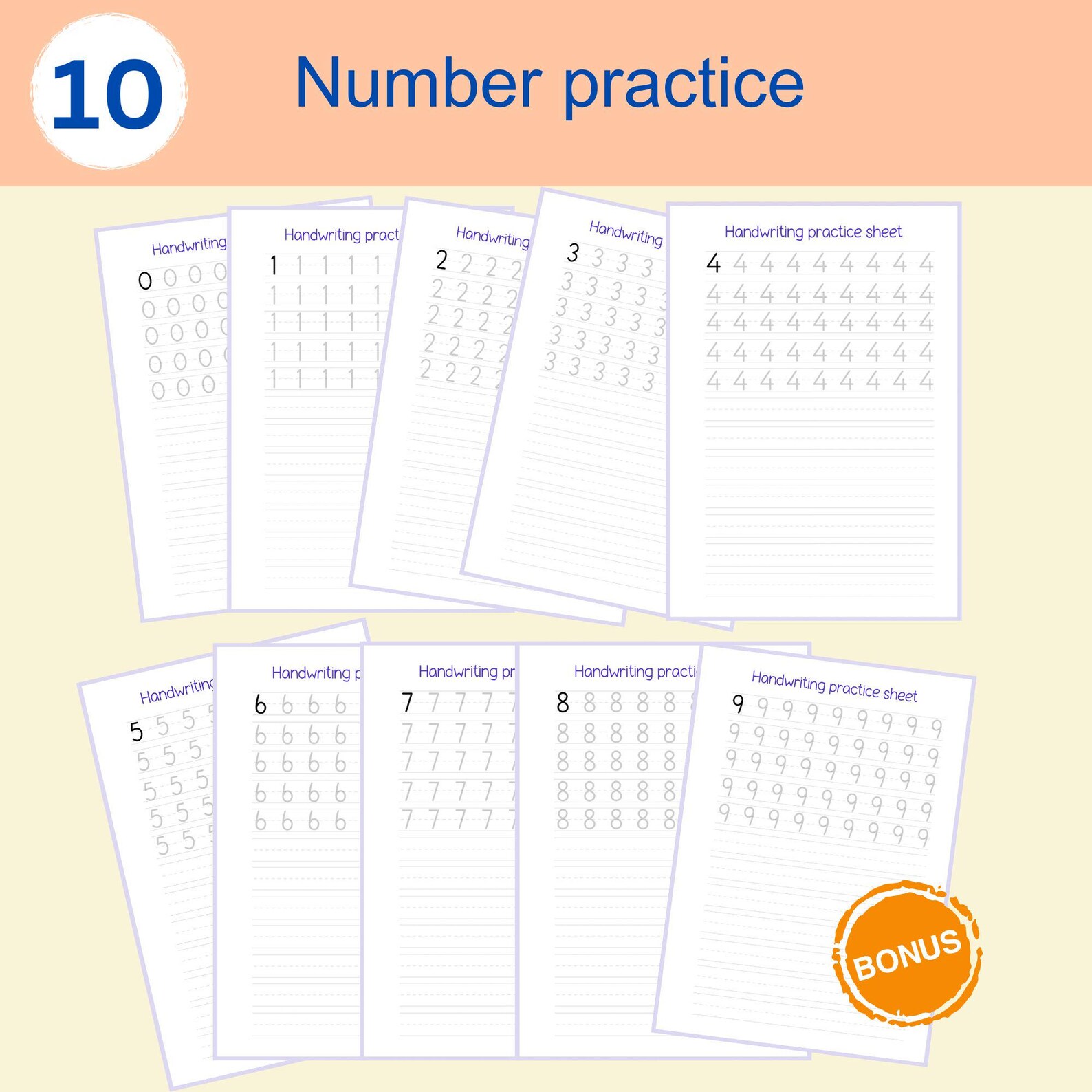 Handwritten Scribble Worksheet 72 Pages, Bundle Set, Hand Lettering ...