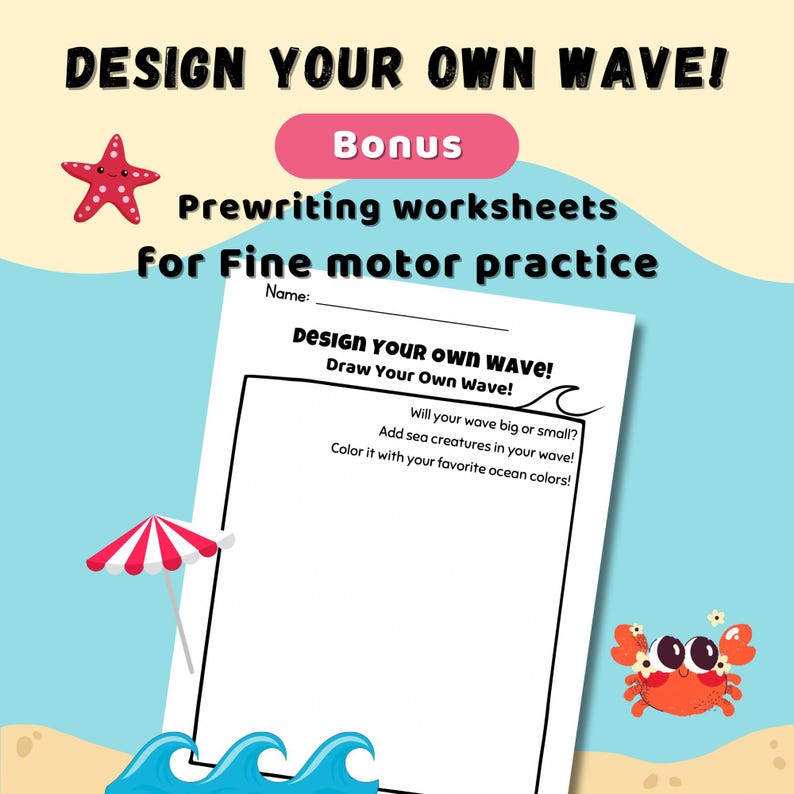Summer Tracing Worksheets for Preschool | 56 Page Fine Motor Practice ...