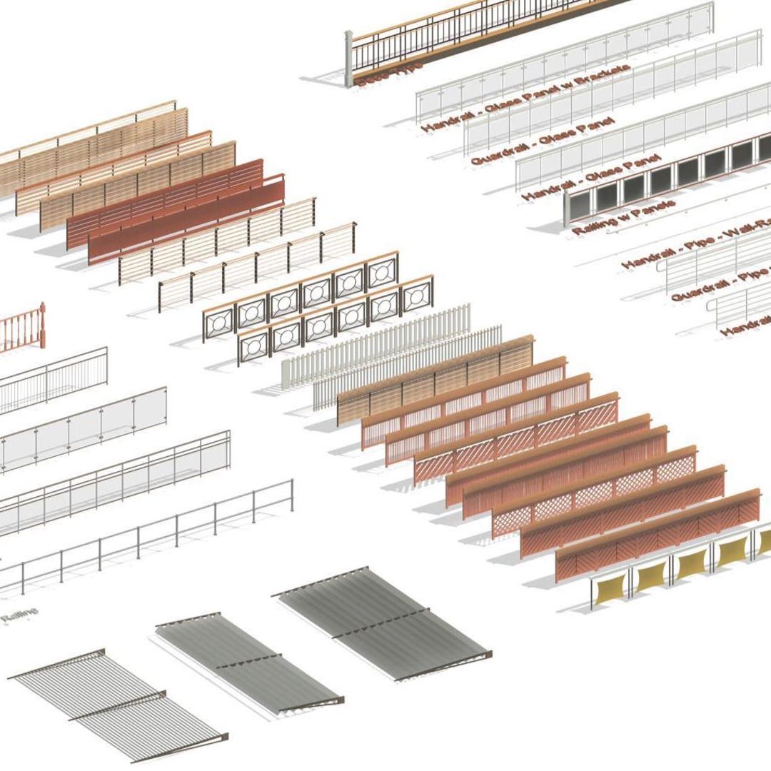 Pack REVIT FAMILY 51 Models (railings, Stairs, Gates) - Etsy Australia