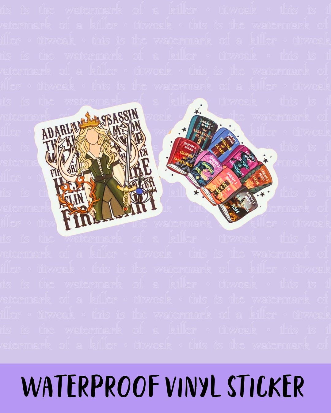 TOG Bookish Sticker Set Throne of Glass Inspired Stickers for Book ...