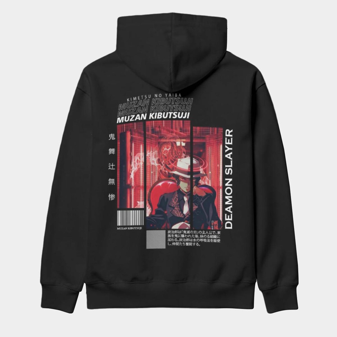 Kibutsuji Muzan Hoodie – Demon Slayer Villain Pullover – Anime ...