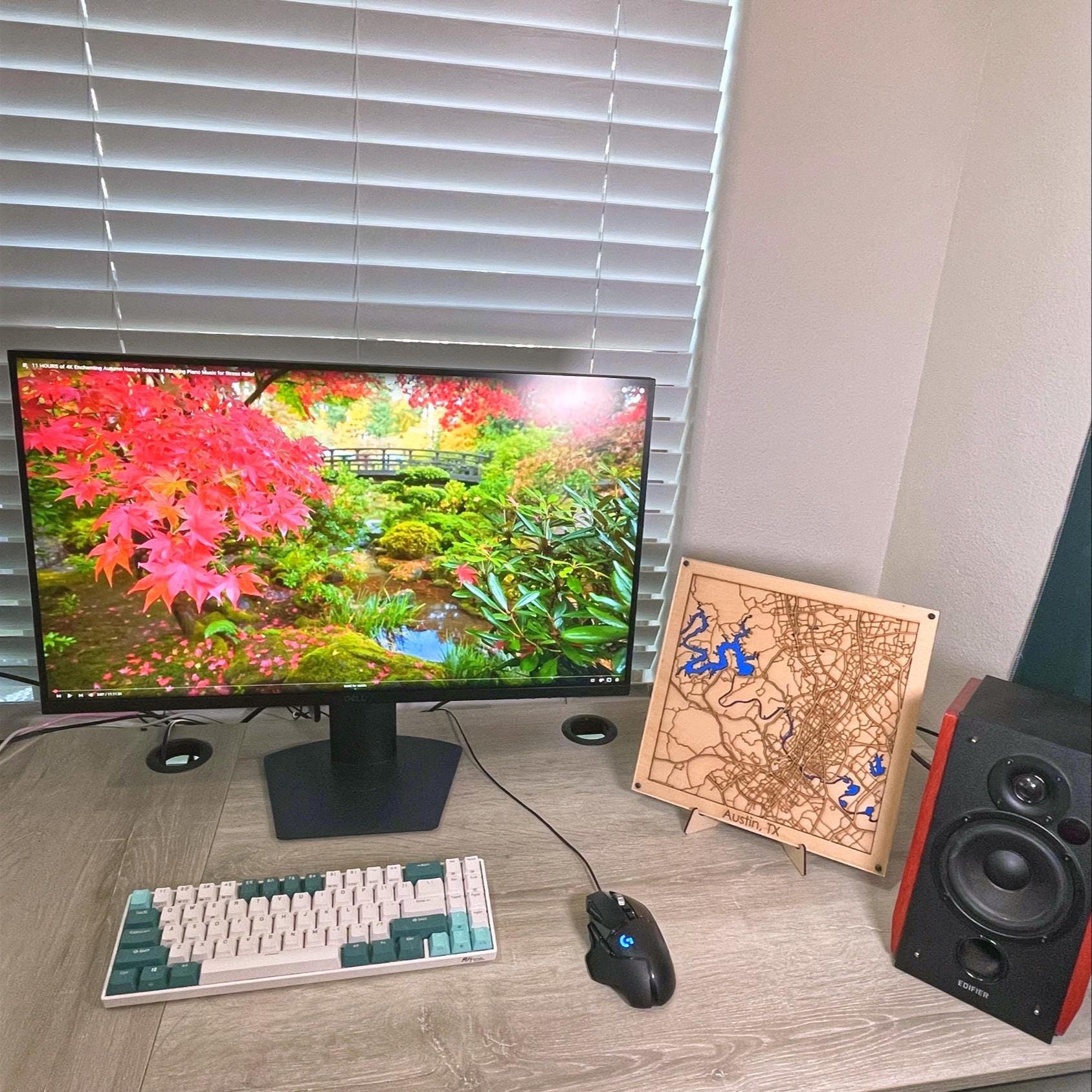 Austin Texas Topographic Map – Laser Cut City Map Wall Art, Roads ...