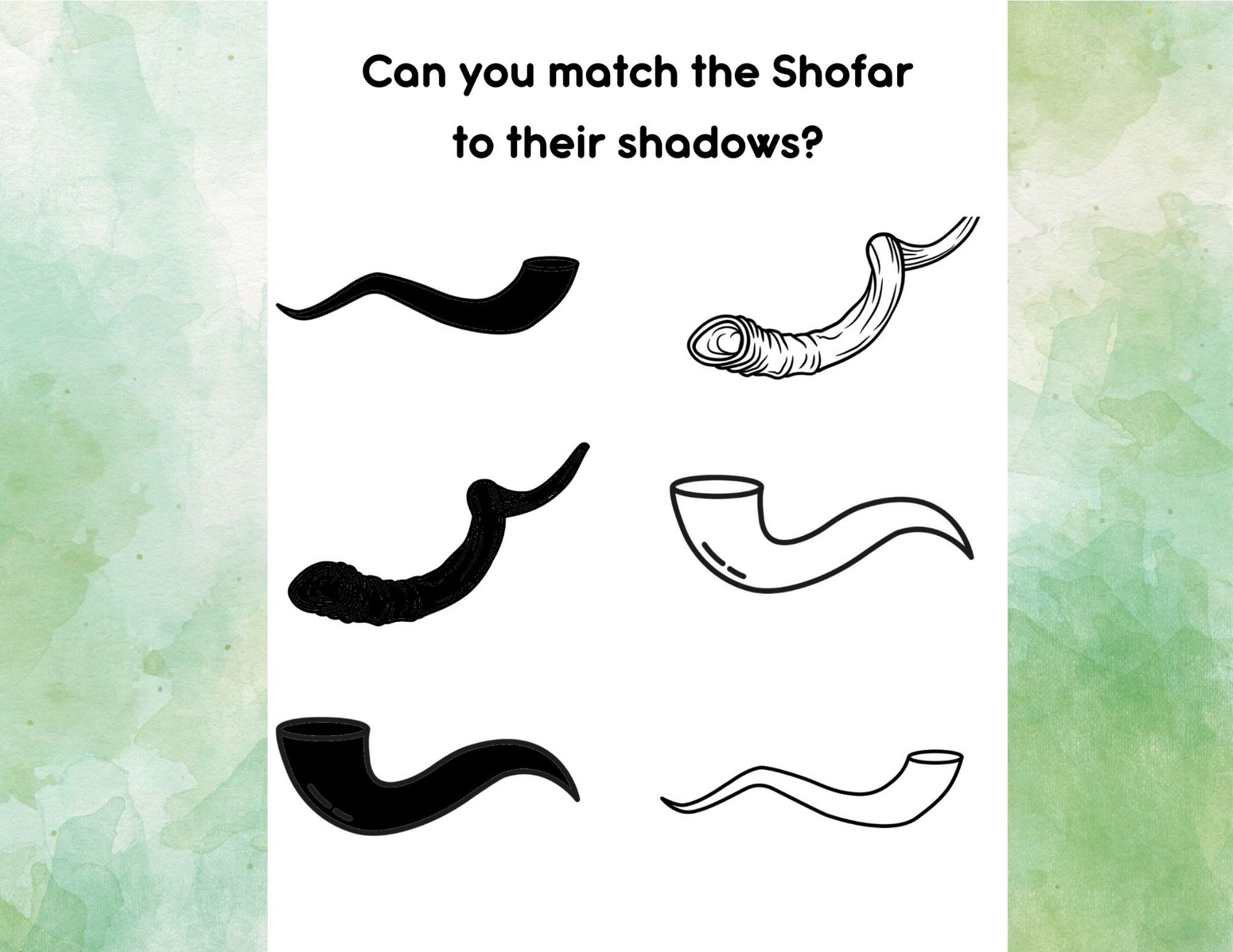 Rosh Hashana Coloring Activity Pages Jewish New Year Art Kids - Etsy