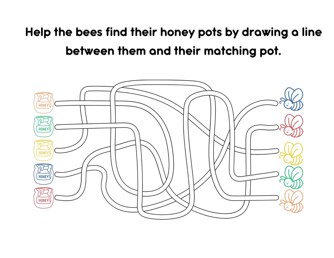 Rosh Hashana Coloring Activity Pages Jewish New Year Art Kids - Etsy