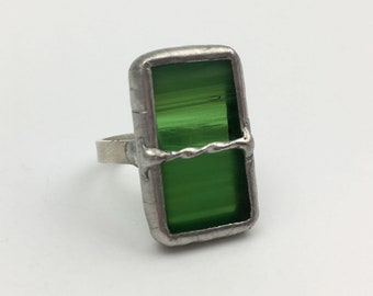 Stained Glass Ring | Etsy