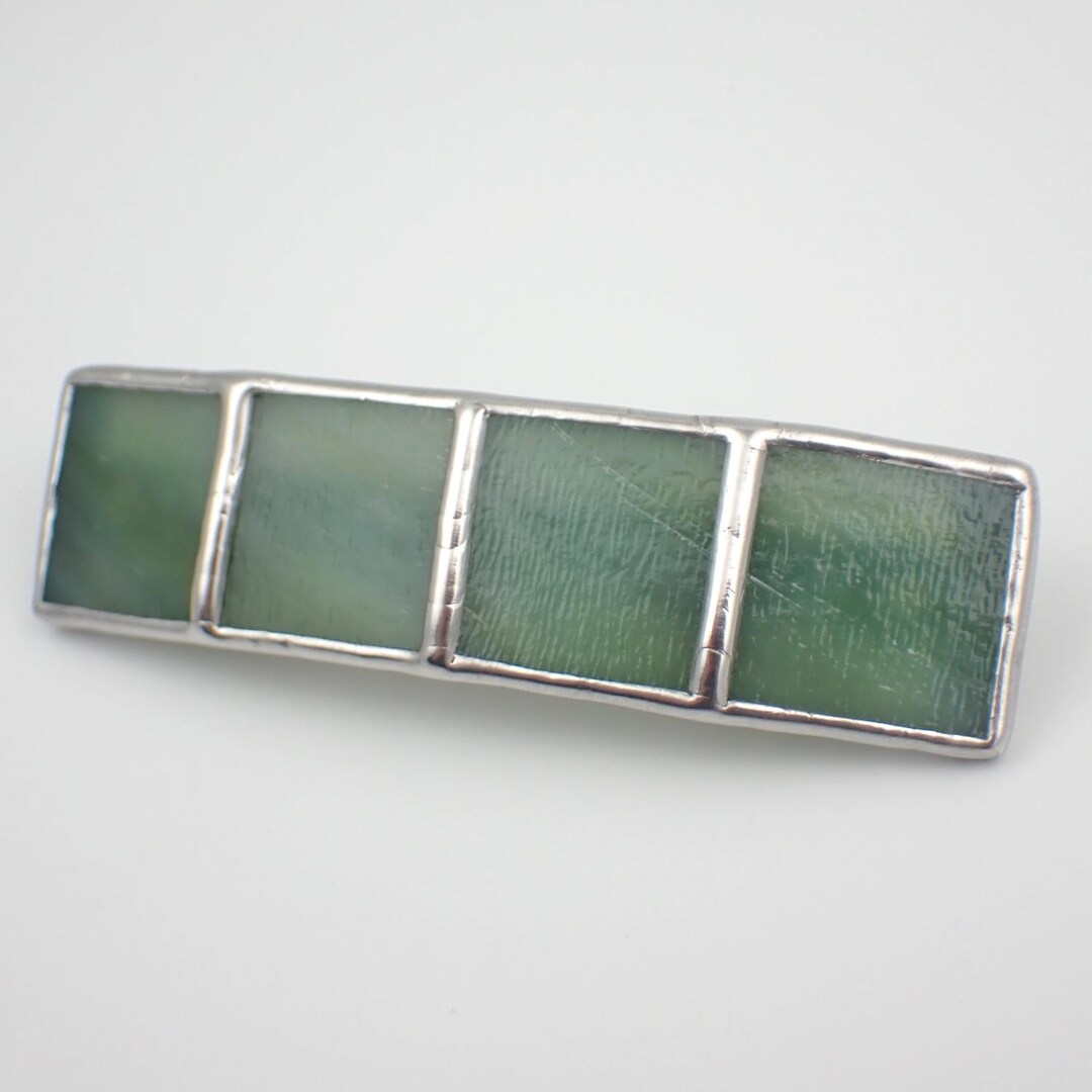 Sage Wisdom - Medium Stained Glass French Barrette - 3.63 Inch - Etsy