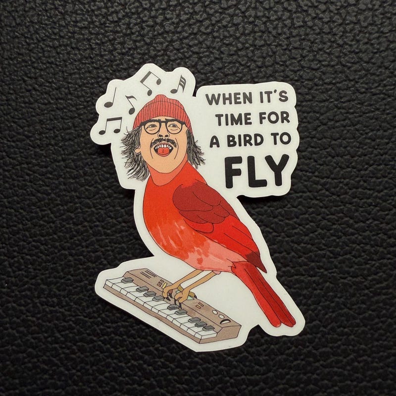 Goose Red Bird Sticker - Etsy
