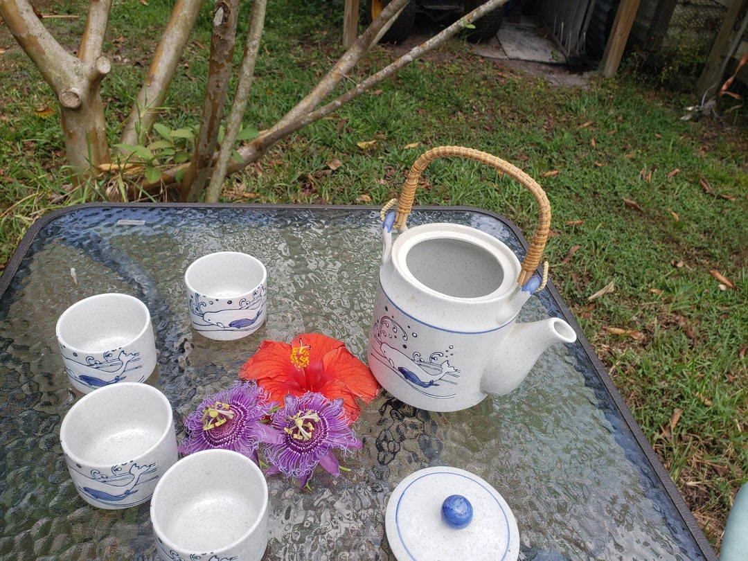 Otagiri Beluga Whale Teapot Set rare - Etsy