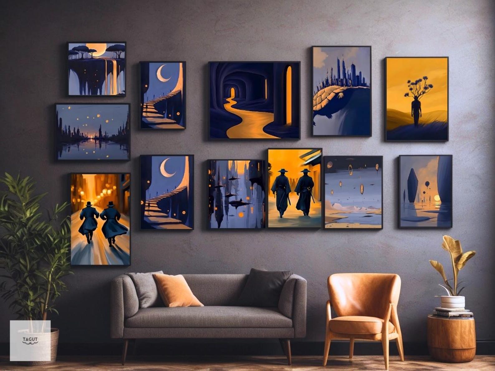 Set of 20 Surrealist Digital Art Print Downloads Surrealism Artworks in ...