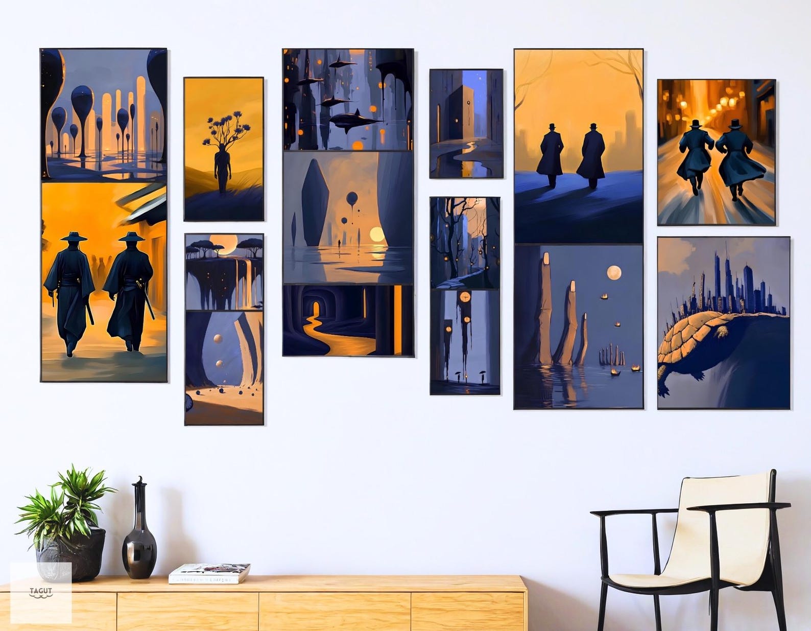 Set of 20 Surrealist Digital Art Print Downloads Surrealism Artworks in ...