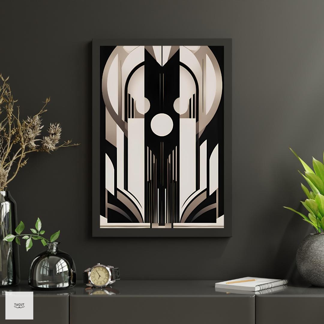 Set of 3 Minimalist Void Poster Prints Void Black and White Art Digital ...