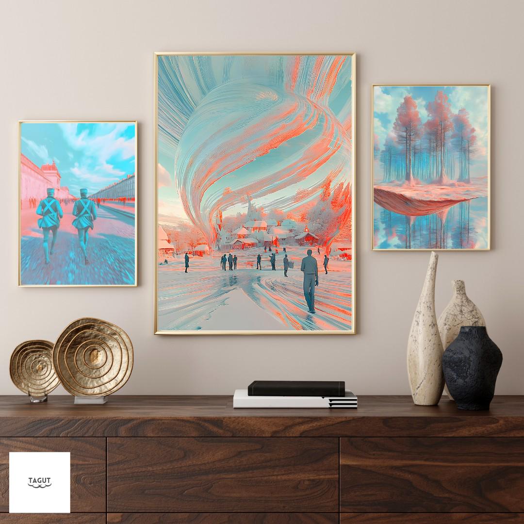 Set of 20 Surrealist Digital Art Print Downloads Surrealism Artworks in ...