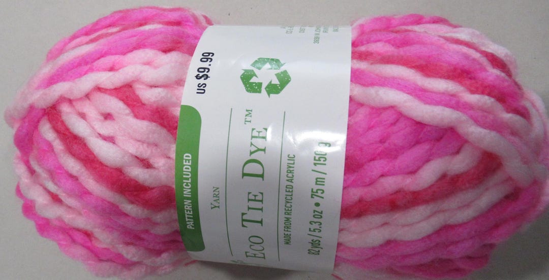 Loops and Thread. Eco Tie Dye Yarn. MAGENTA BLOOMS - Etsy