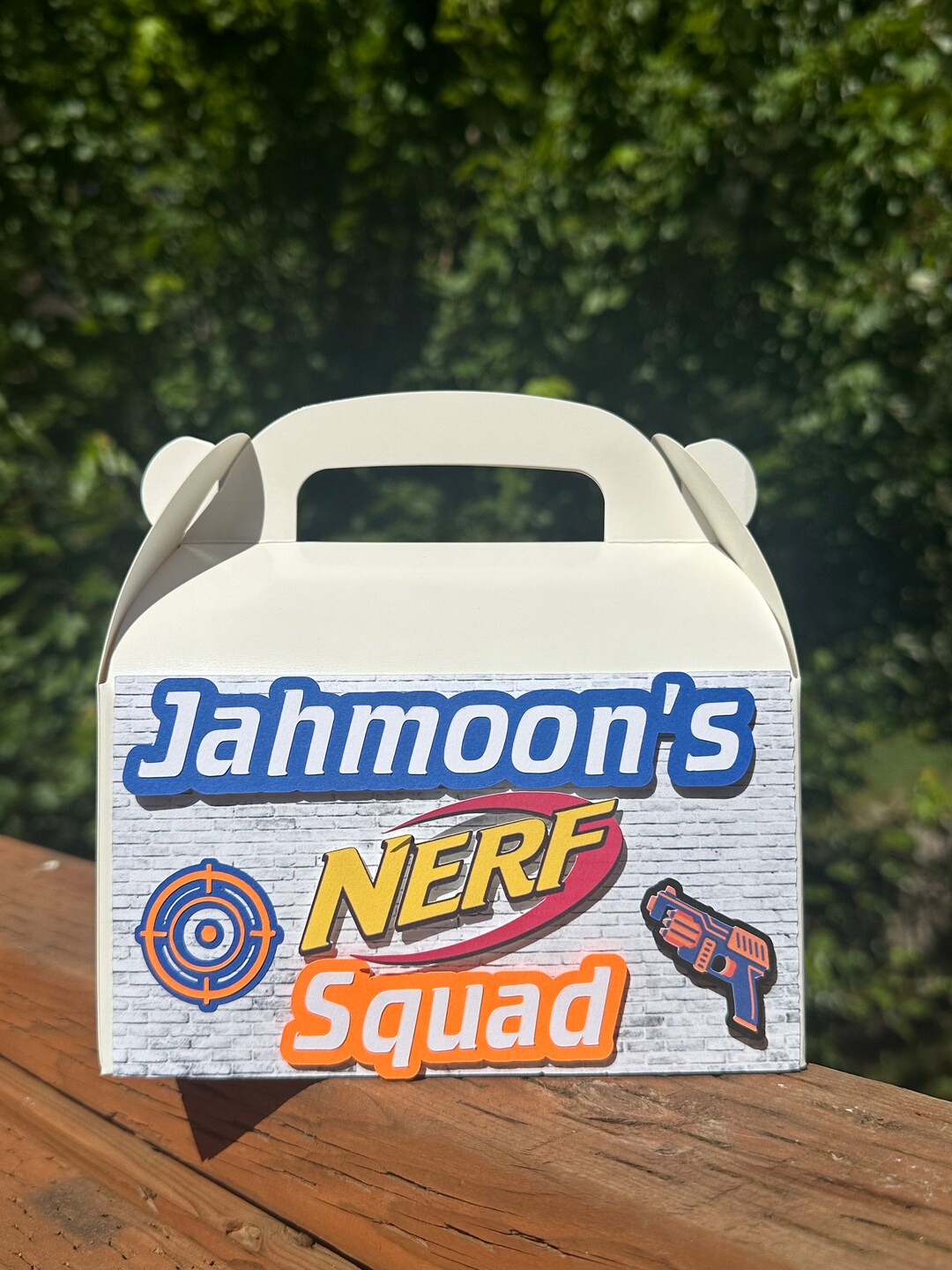 Nerf Party Gable Box, Set of 12, Nerf Birthday Treat Boxes, Nerf Party ...