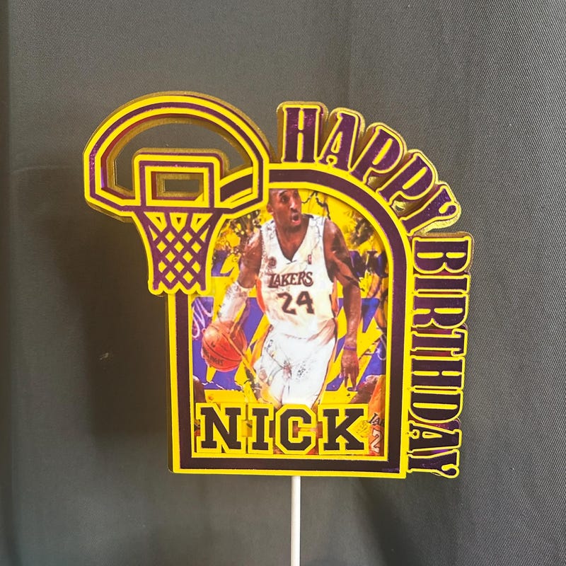 Basketball Kobe Cake - Etsy