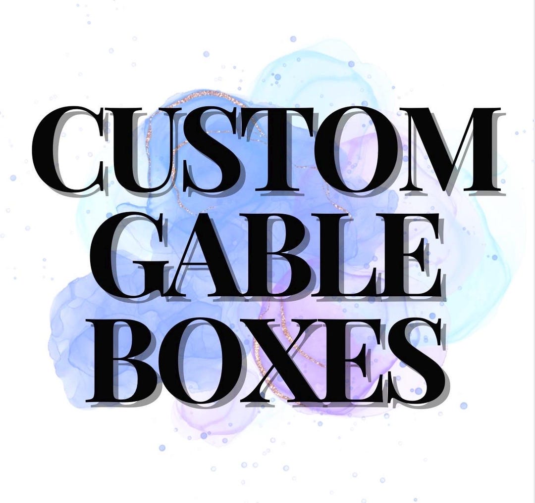Gable Boxes Customized | Customizable Gable Boxes | Custom Party Favors ...