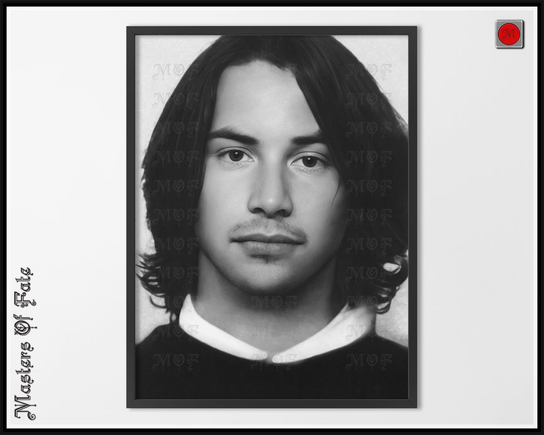 Keanu Reeves Mugshot Poster Celebrity Photo Remastered 18 Mug Etsy