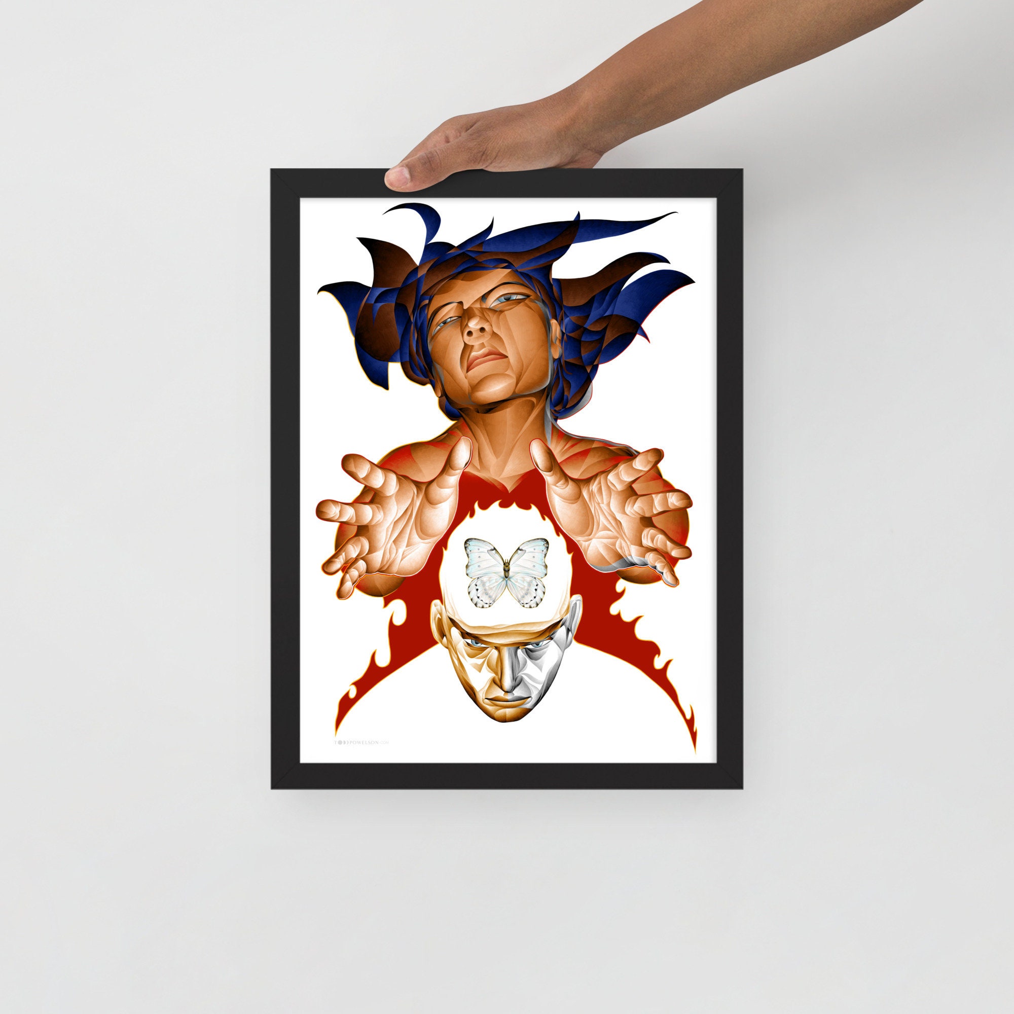 Morpho Athena - Framed Poster - Etsy