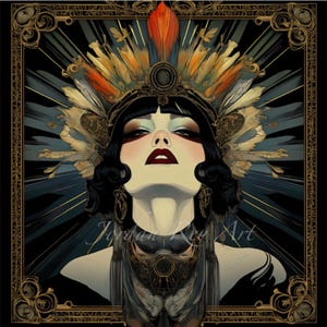 Flapper Girl Clipart Instant Download PNG File Projects Vintage Retro ...