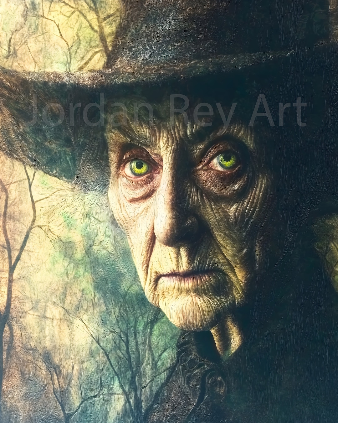 Halloween Scary Witch Clipart Instant Download PNG Digital Art Horror ...