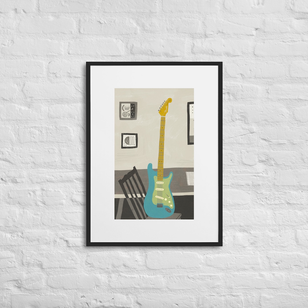 The Versatile Fender Stratocaster / Framed Poster With Mat - Etsy