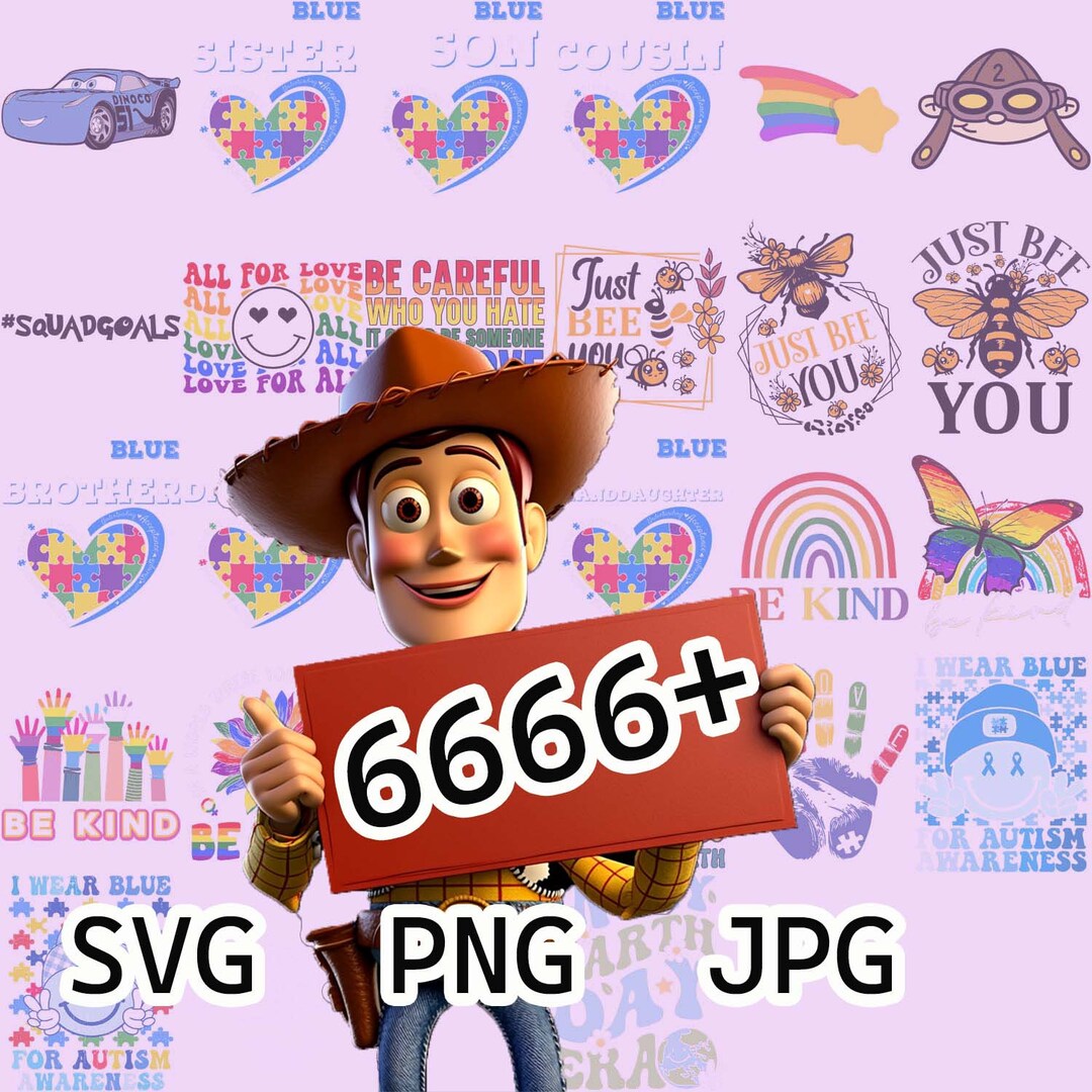 6666 Bundle Svg Png Dxf Cricut,rainbow Svg,pumpkin Svg,tigger Svg,love ...