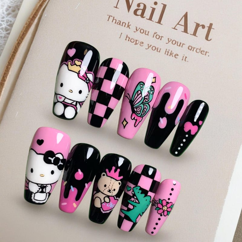 Gyaru Nails - Etsy