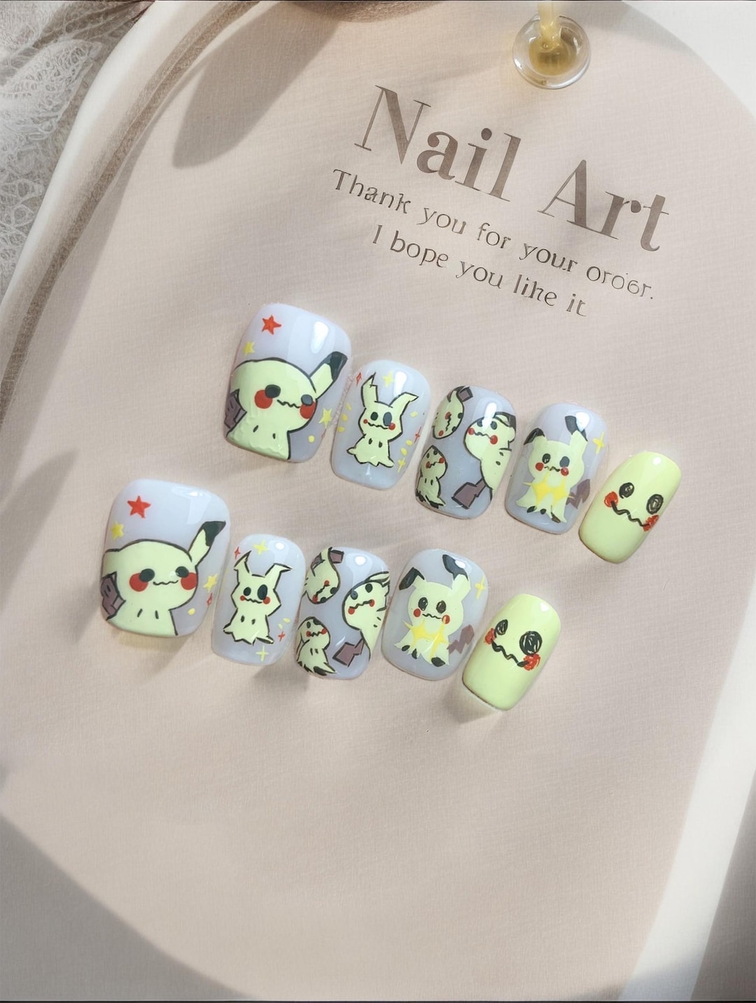 Haute Couture Collection | "mimikyu"/handmade Press on Nails/pure Hand ...