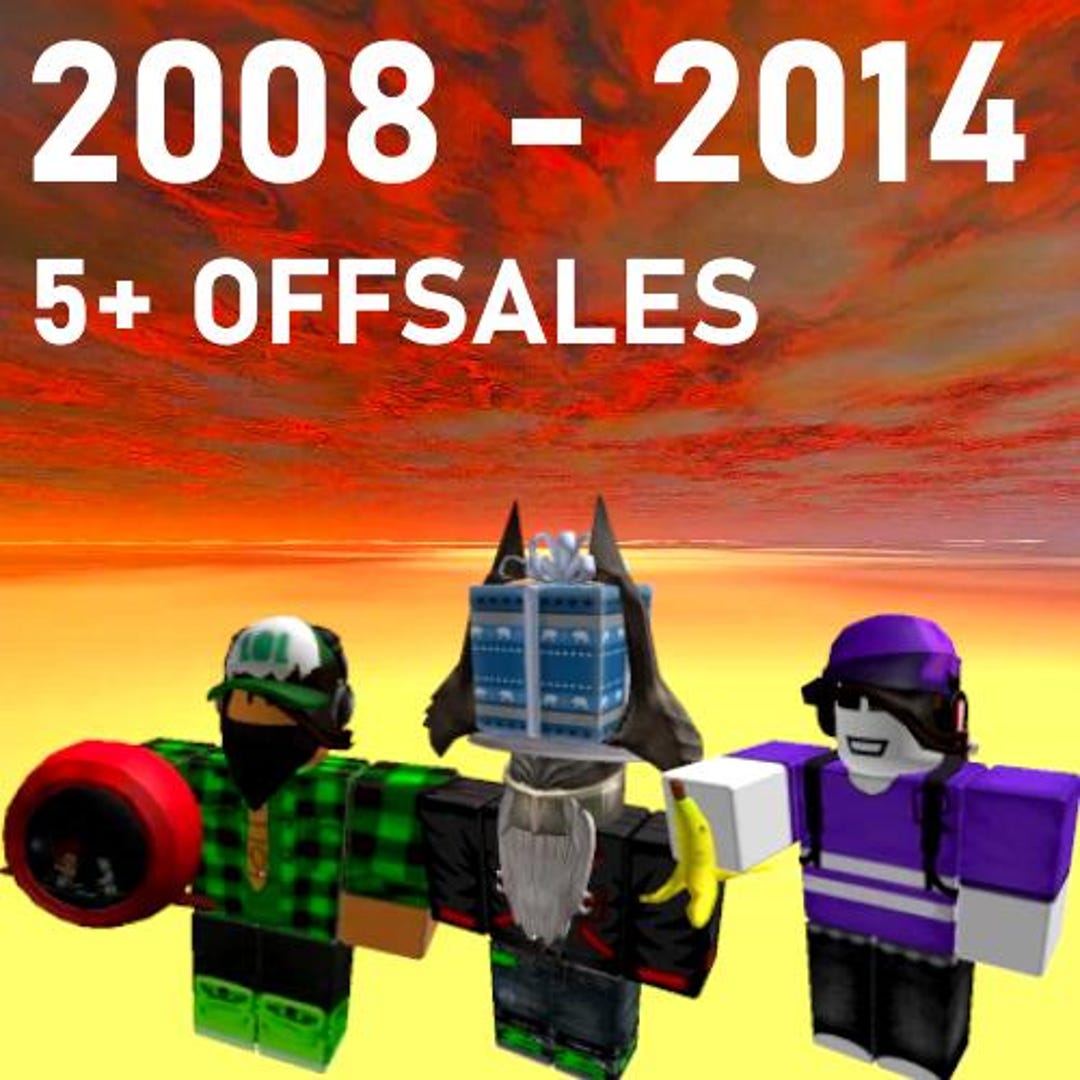 ROBLOX 2008-2014 5 OFFSALES One Day Delivery Roblox Account Old Roblox ...