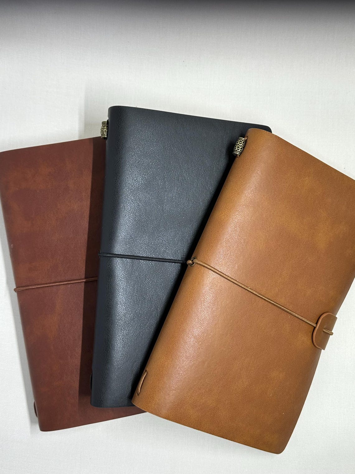 Refillable Faux Leather Travel Journal: Vintage Style Diary, 160 Pages ...