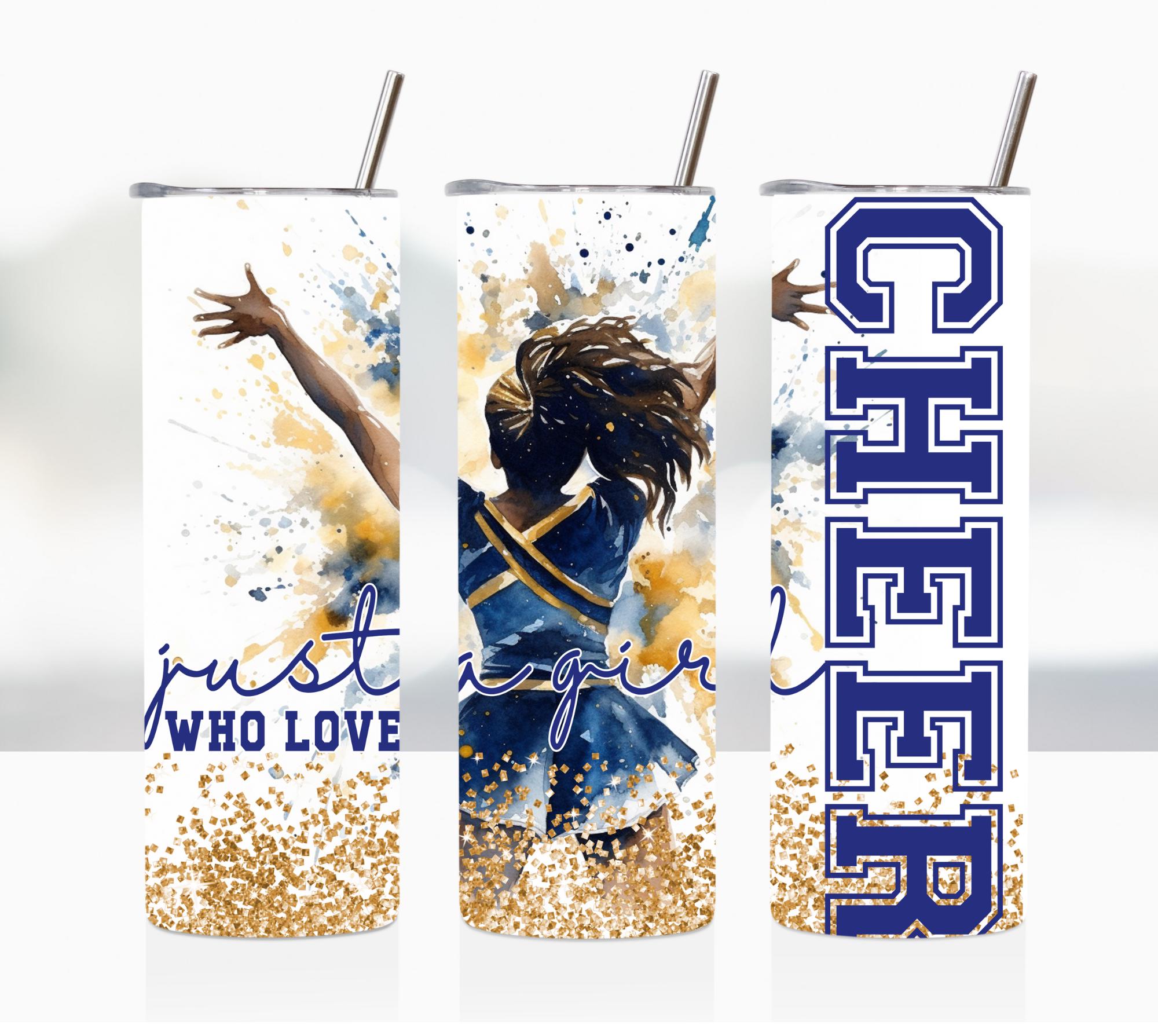 Cheerleading Tumbler | Cheerleader Gift | Sports Tumbler | Custom Cheer ...