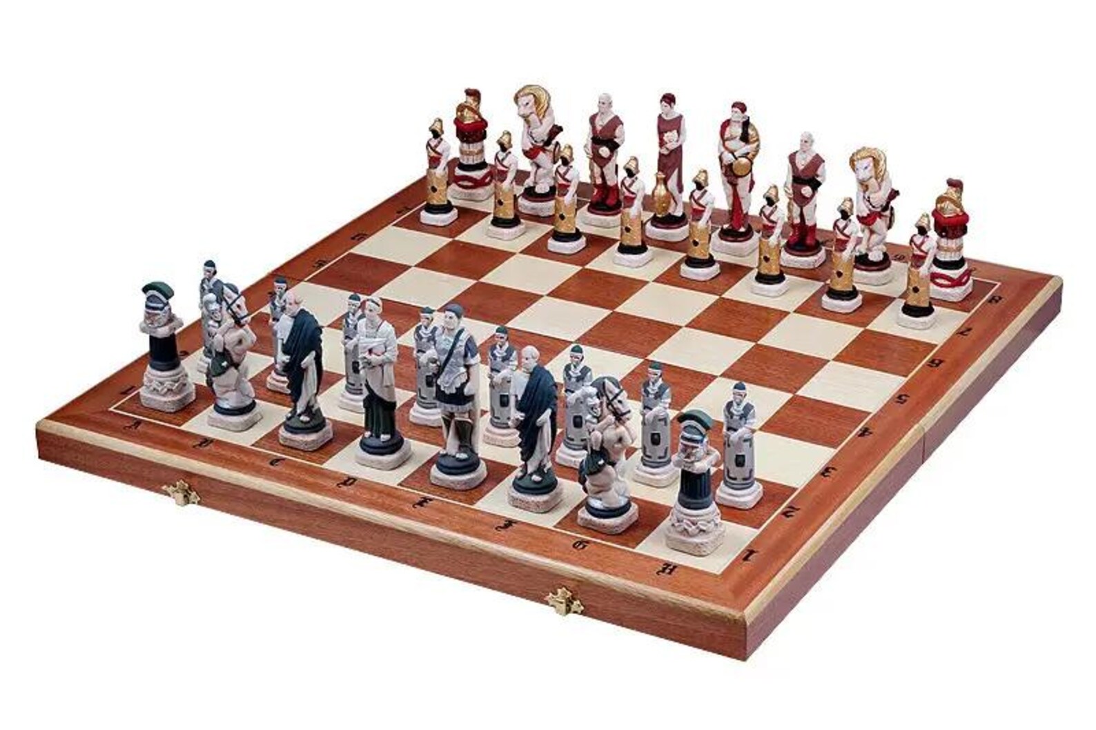 Premium Spartacus Chess Set 23x23in, Gift Chess, Handcrafted Wooden ...