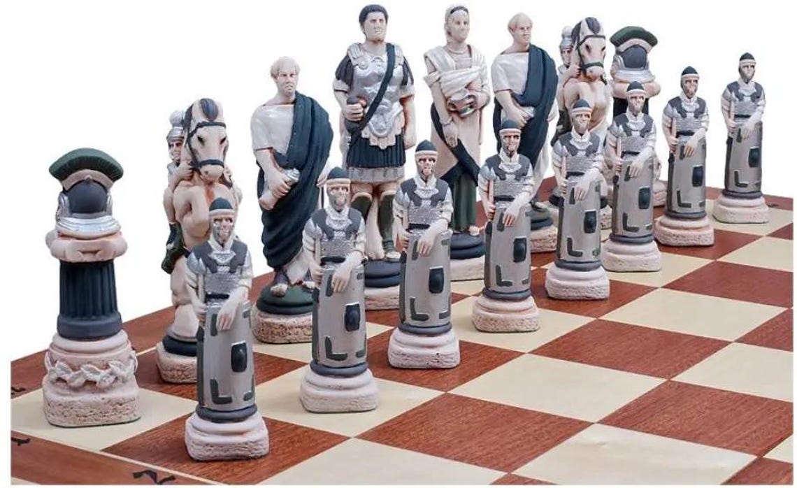Premium Spartacus Chess Set 23x23in, Gift Chess, Handcrafted Wooden ...